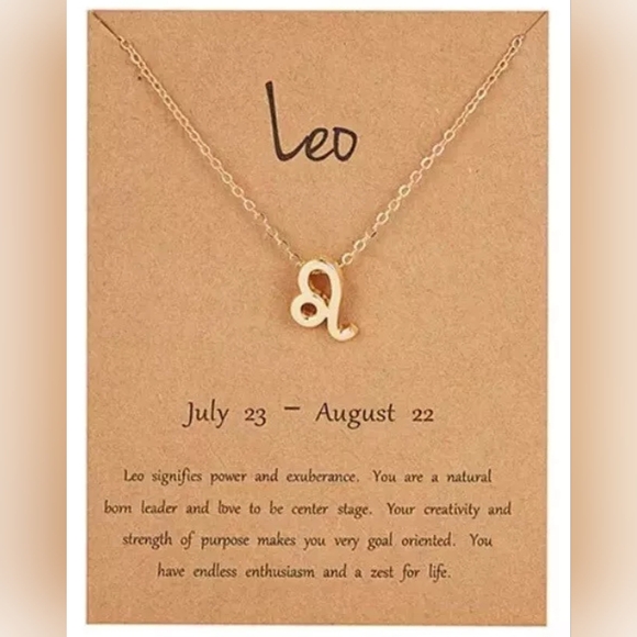 Jewelry | Gold Color Horoscope Astrology Zodiac Sign Birth Sign Chain ...